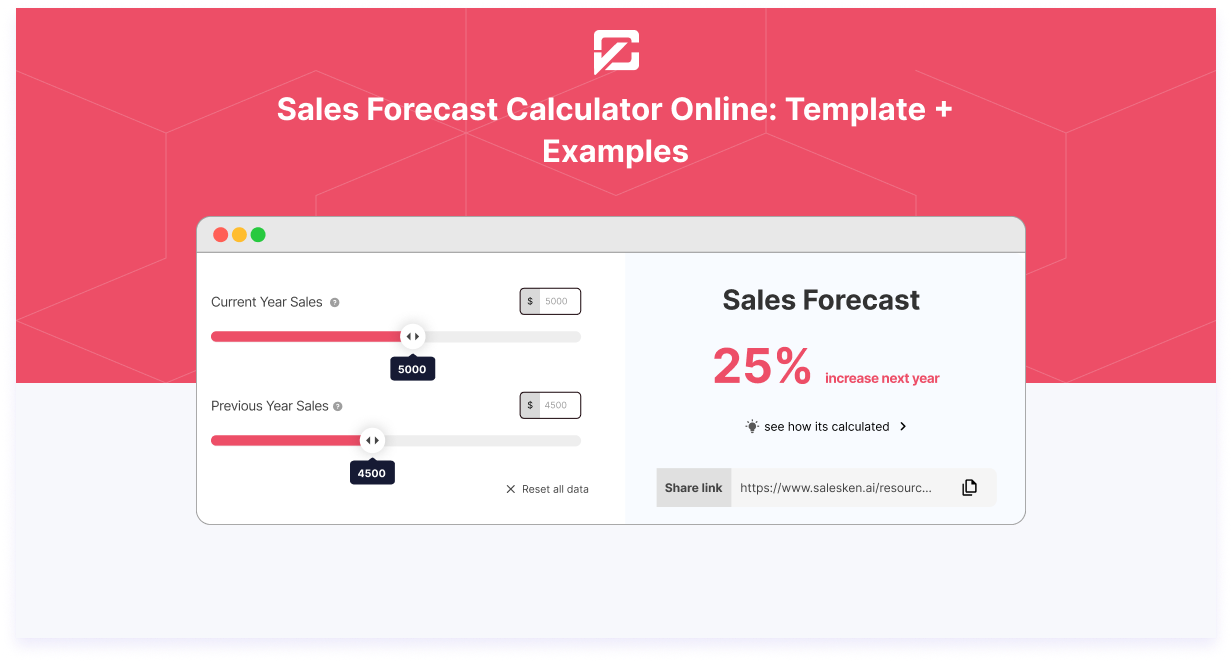 Sales Forecast Calculator Online Template Tips